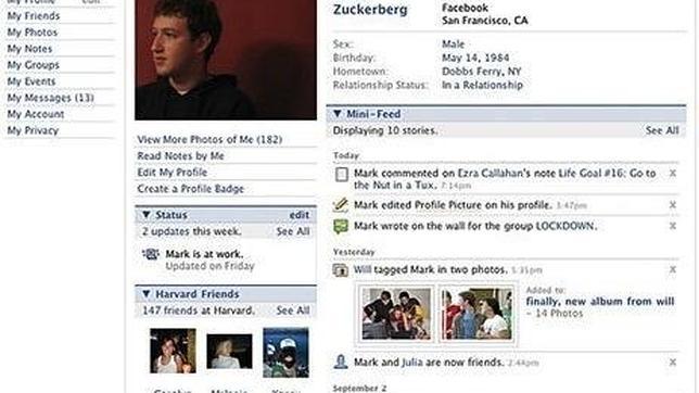 La evolución de Facebook a través de sus rediseños