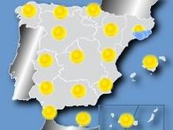 El sol brilla en toda España