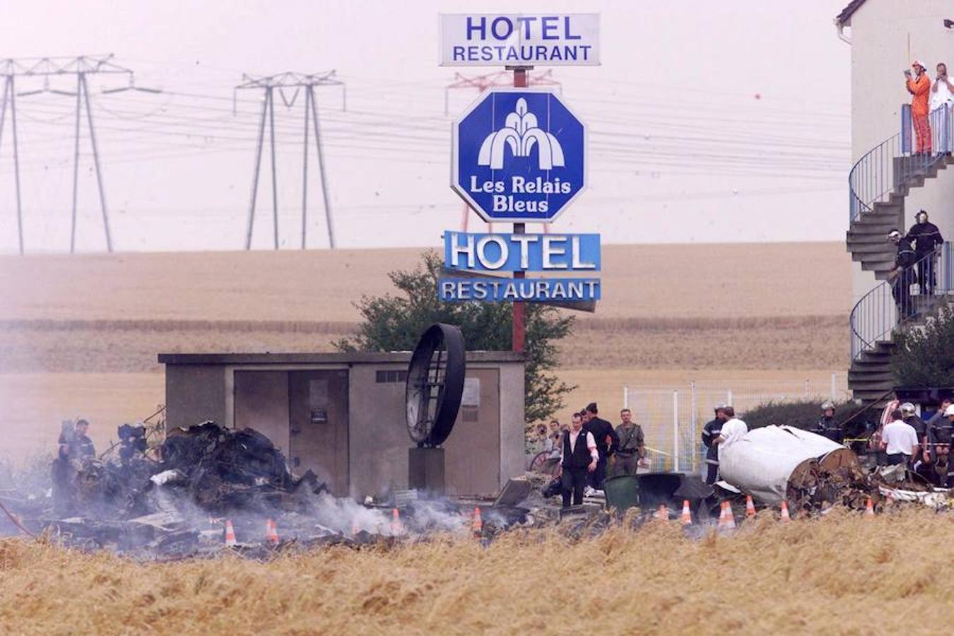 El accidente del Concorde, en imágenes