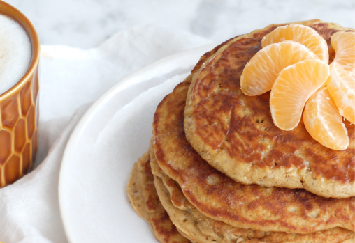Desayuno perfecto: tortitas de mandarina esponjosas
