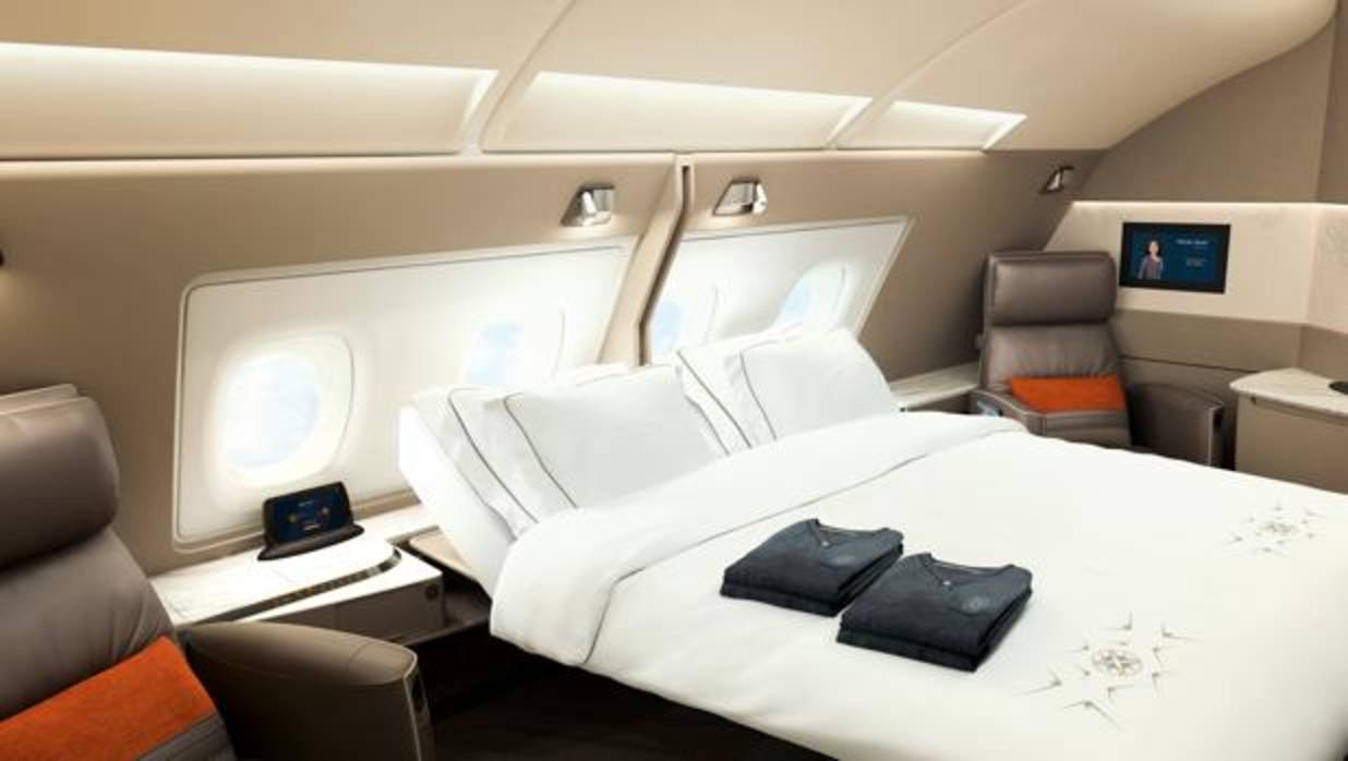 Camas en los aviones: así son las nuevas suites donde dormir en pareja